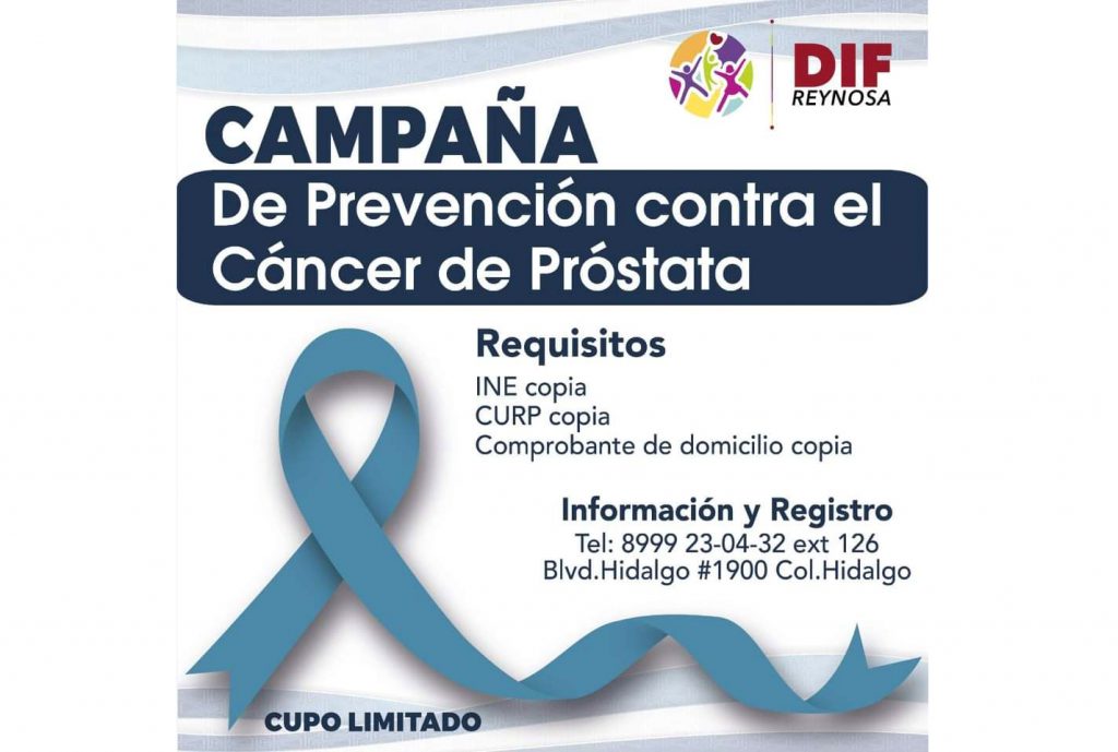 Ofrece DIF-Reynosa campaña gratuita contra cáncer de próstata – DIF Reynosa 2024 – 2027