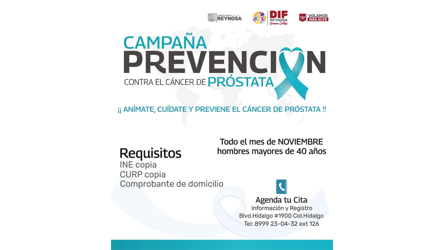Inicia DIF Reynosa Campaña de Prevención Contra el Cáncer de Próstata – DIF Reynosa 2024 – 2027